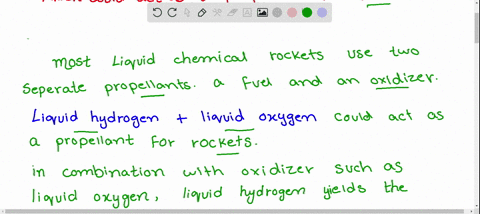 SOLVED:Which of the following could act as a propellant for rockets? (a ...