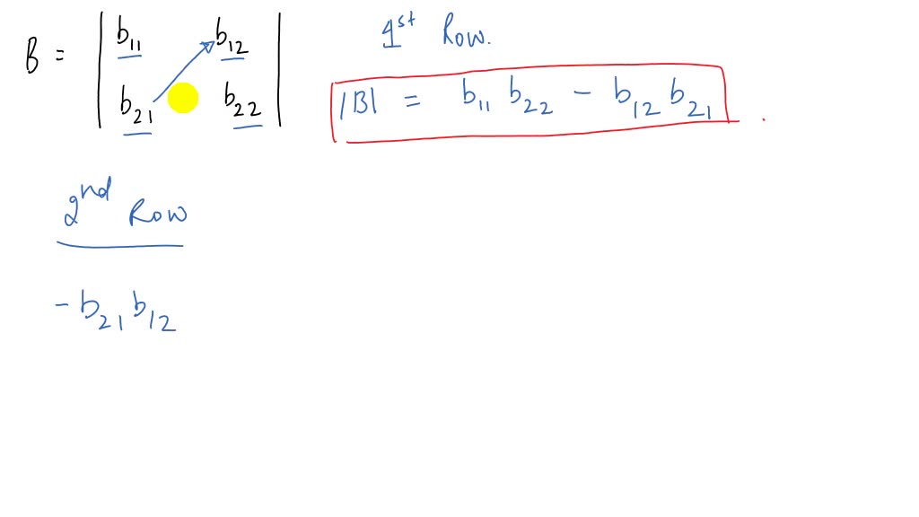 Expand A General Second Order Determinant In Four Possible Ways And
