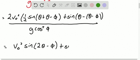 SOLVED:Projectile Motion The range R of a projectile propelled downward ...