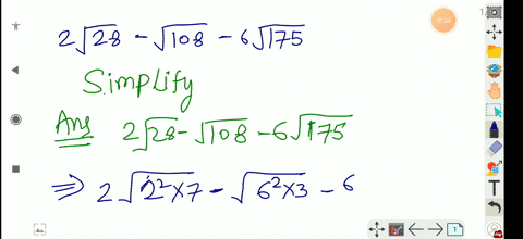 SOLVED:Express each radical in simplest form, rationalize denominators ...