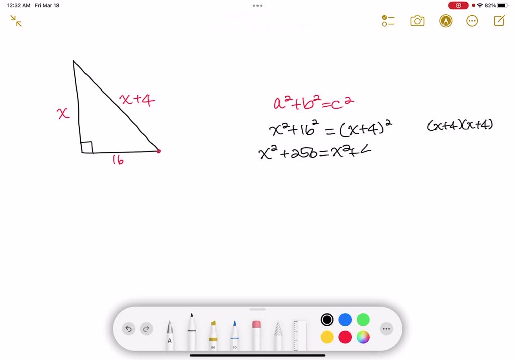 SOLVED:At a point 16 yards from the base of a tower, the distance to ...