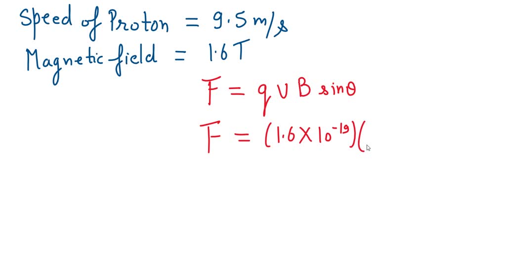 ⏩SOLVED:What is the acceleration of a proton moving with a speed of ...