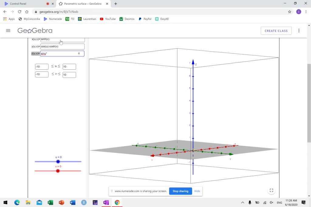 ⏩SOLVED:Identify and sketch a graph of the parametric surface.… | Numerade