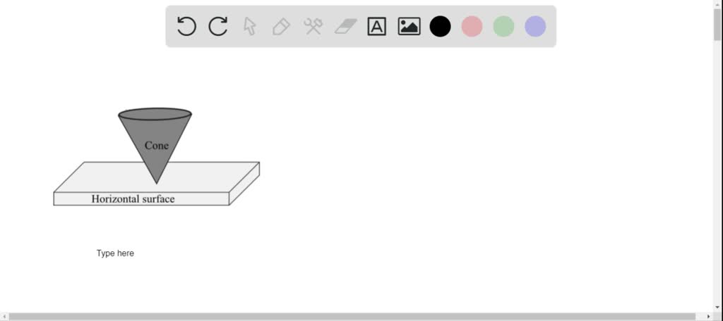 SOLVED:A right circular cone can theoretically be balanced on a ...