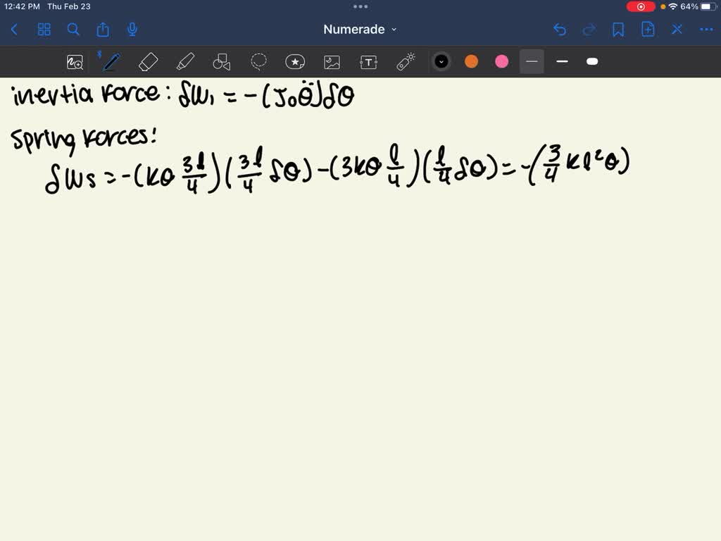⏩SOLVED:Using the principle of virtual work, derive the equation of ...