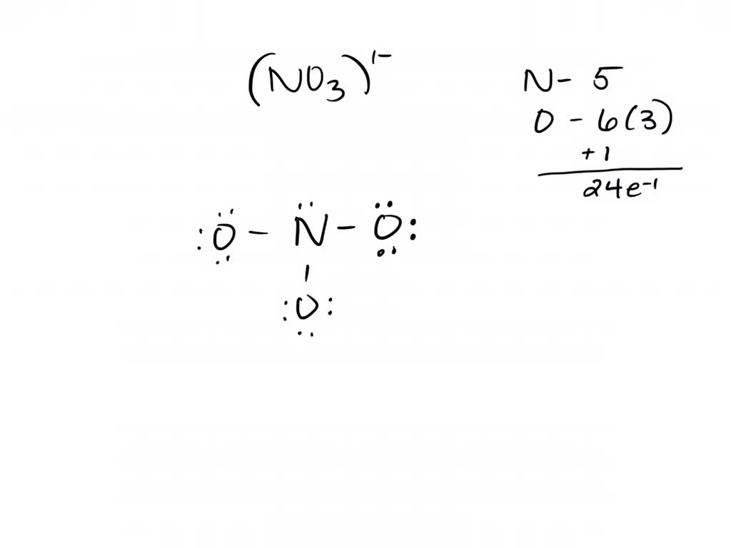 SOLVED: Describa el enlace en el ion nitrato NO3^-en términos de ...