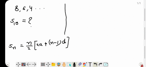 SOLVED:Evaluate S10, the sum of the first ten terms, for each arithmetic sequence. See Example 7 ...