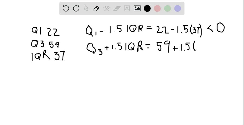 SOLVED:Identify any possible outliers. SOLVED:Identify any possible outliers.