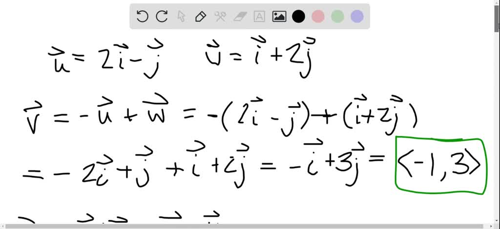 SOLVED:Vector Operations In Exercises 57-62 , find the component form of v and sketch the ...