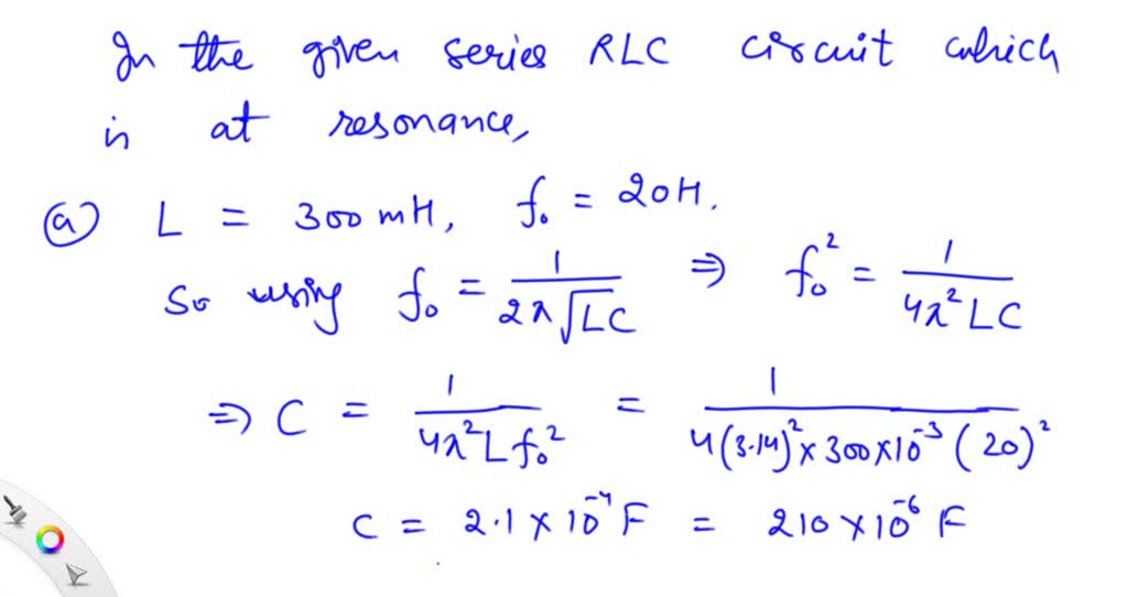 SOLVED:To test hearing at various frequencies, a resonant R L C circuit ...