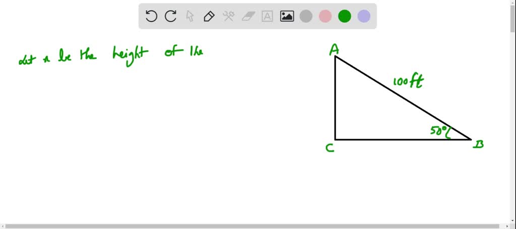 SOLVED:A 100-foot line is attached to a kite. When the kite has pulled ...