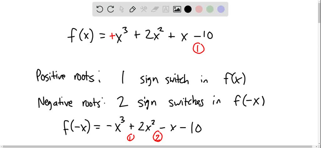 SOLVED:Determine the different possibilities for the numbers of ...