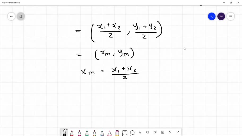 SOLVED:A line segment has (x1, y1) as one endpoint and (xm, ym) as its ...