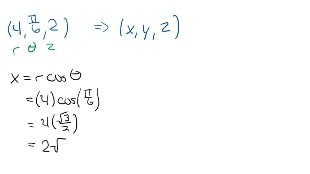 Find The Rectangular Coordinates Of The Point Whose SolvedLib