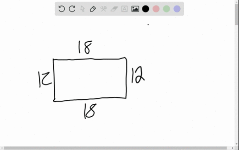 SOLVED:A rectangle has a perimeter of 18 inches and a length of 5 ...