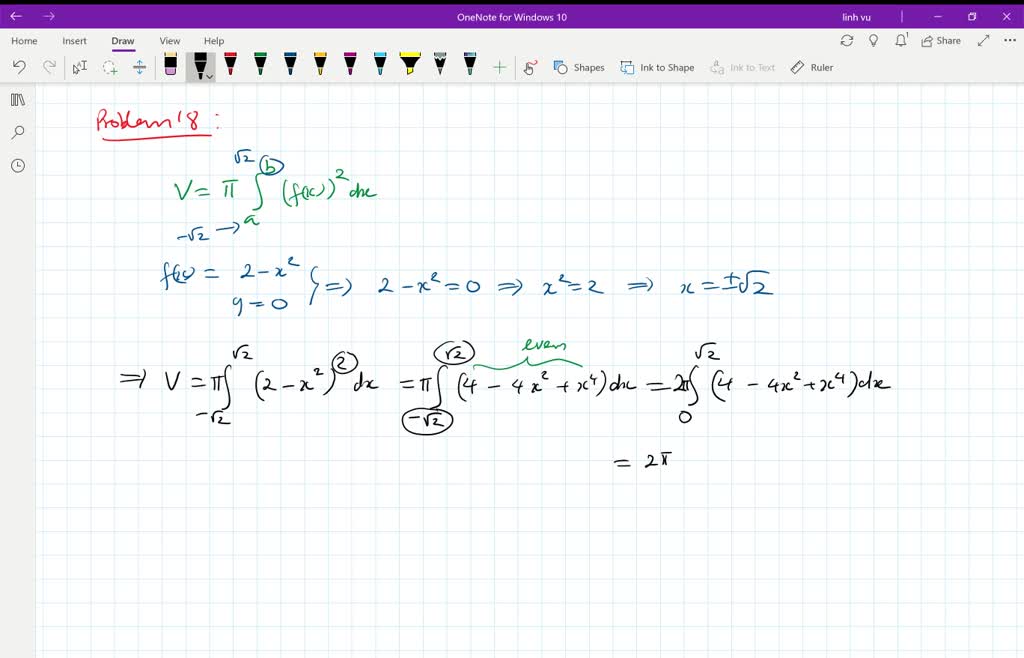 SOLVED: Part 1 of 2 Points: 0 Find the volume of the solid of ...