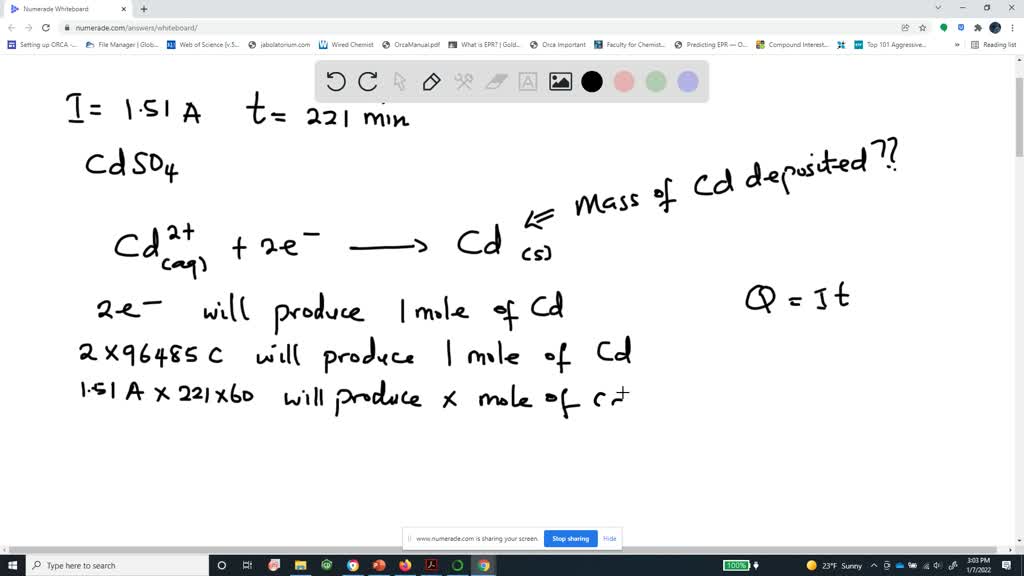 SOLVED:How many grams of cadmium are deposited from an aqueous solution ...