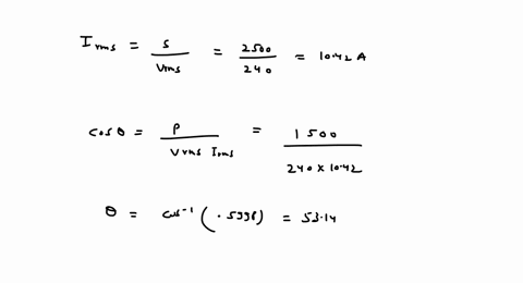 SOLVED:A power of 25 kW and a voltage of 2400 V are selected as the ...