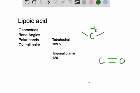 SOLVED:Consider the structure of lipoic acid shown below, a growth ...