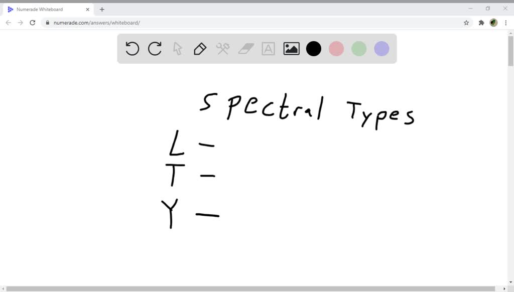SOLVED:How do objects of spectral types L, T, and Y differ from those ...