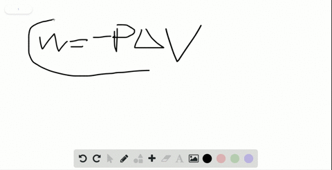 SOLVED:In the equation w=-P ΔV, why is there a negative sign?