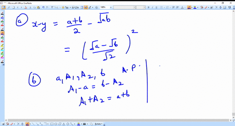 ⏩SOLVED:(a) If x, y, z be respectively AM, GM, HM between two… | Numerade