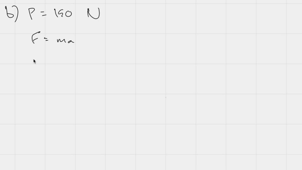 The 50 -kg crate is stationary when the force P is applied. Determine the resulting acceleration ...