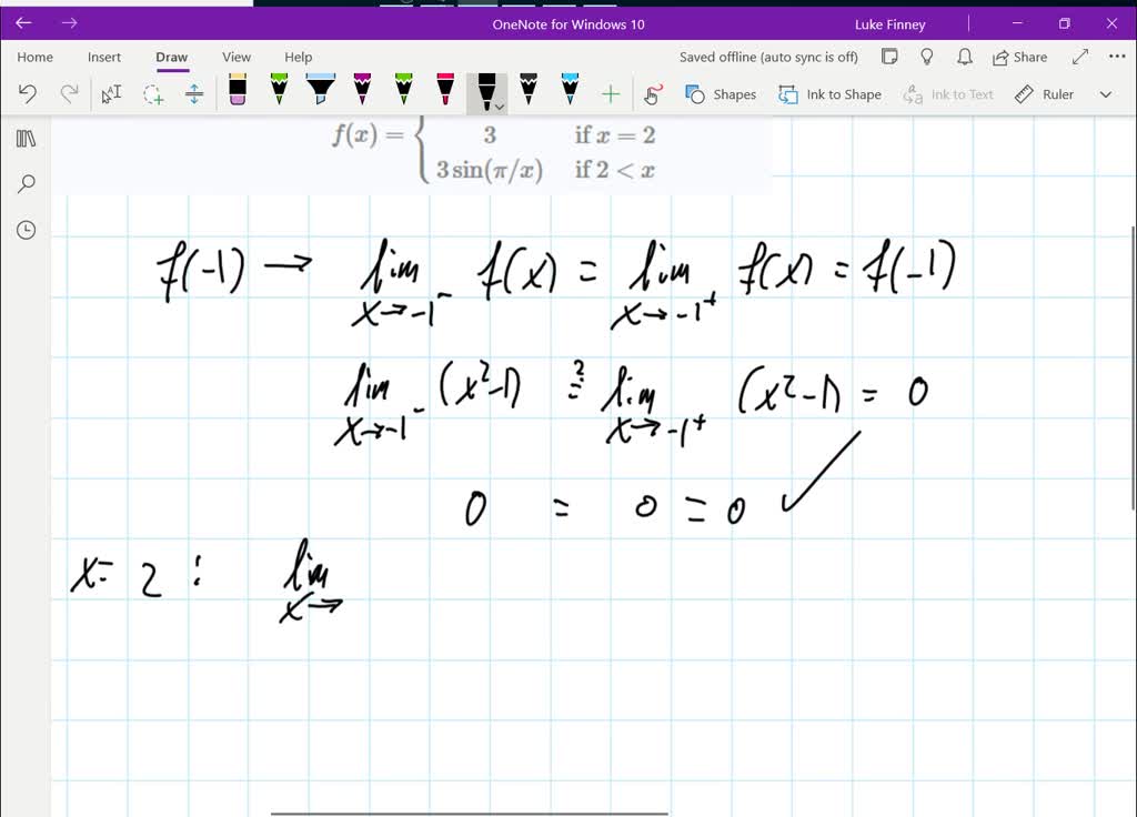 ⏩SOLVED:Determine at which of the points -1,1, and 2 the given… | Numerade