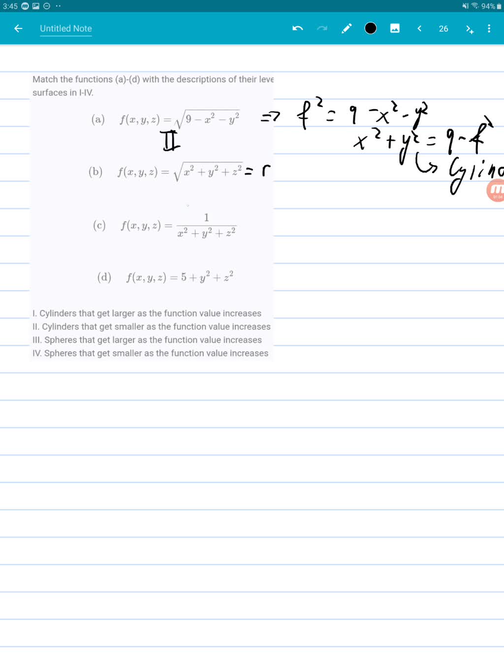 SOLVED Match The Functions a d With The Descriptions Of Their Level