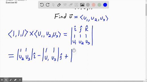 SOLVED:Find all vectors \mathbf{u} that satisfy the equation \langle 1 ...