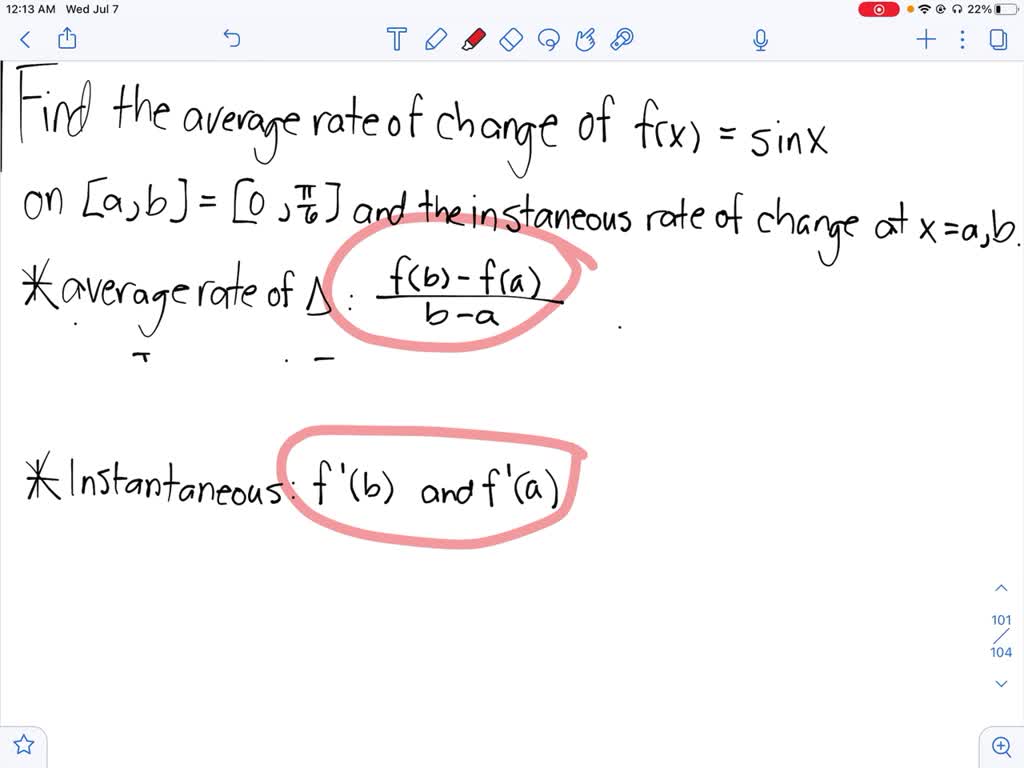 SOLVED Find The Average Rate Of Change Of The Function Over The Given