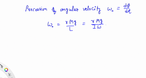 SOLVED:The precession angular velocity of a gyroscope is 1.0 rad/s. If ...