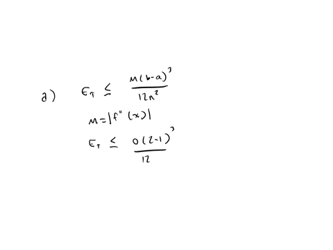 ⏩SOLVED:Estimate the minimum number of subintervals needed to… | Numerade