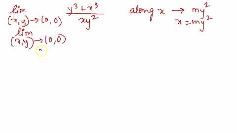 SOLVED:Use the Two-Path Test to prove that the following limits do not ...