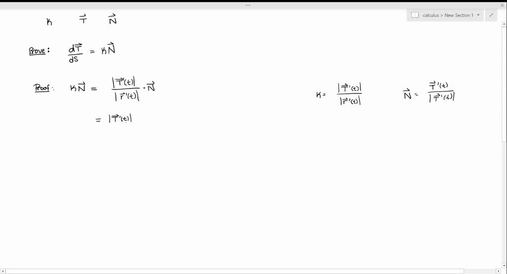SOLVED:Prove the Frenet-Serret formulas \frac{\delta T^{\phi}}{\delta s ...