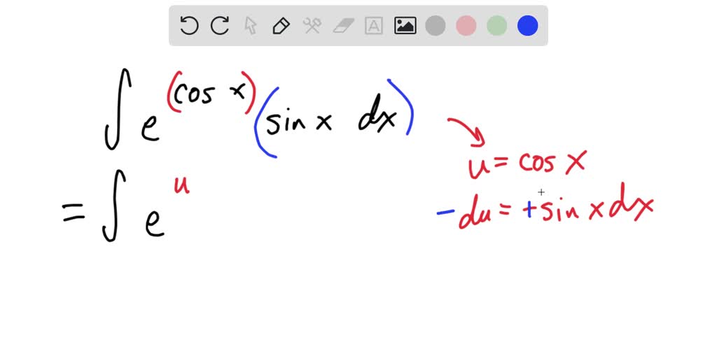 SOLVED:What is ∫ε^cosx ·sinx ·d x