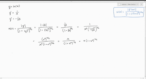 SOLVED:At what point does the curve have maximum curvature? What ...