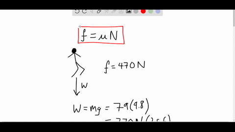 SOLVED:A baseball player (Fig. 5-31) with mass 79 kg, sliding into a ...