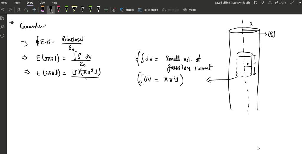 ⏩SOLVED:An infinitely long rod carries a uniform volume charge… | Numerade