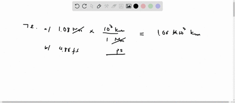 SOLVED:Perform each conversion. (a) 1.08 Mm to kilometers (b) 4.88 fs ...