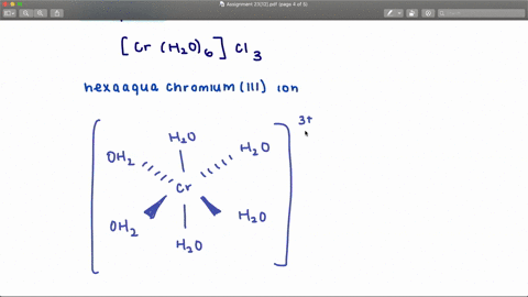 SOLVED: Three different compounds of chromium(III) with water and ...