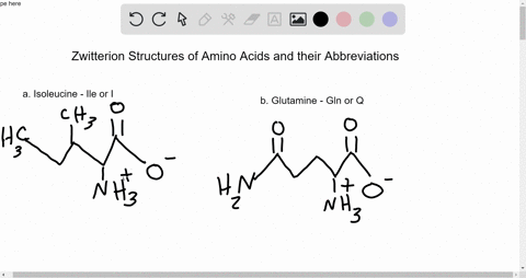 SOLVED:Draw the zwitterion and give the three-and one-letter ...