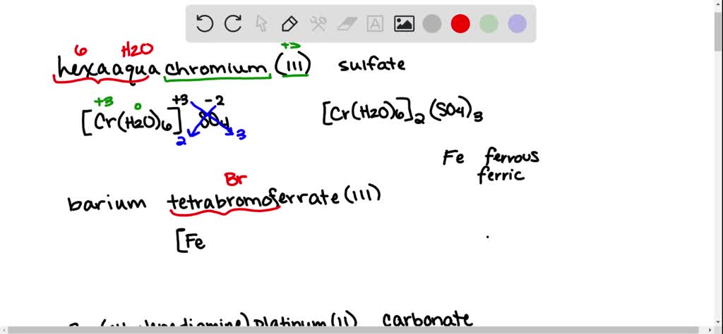 SOLVED:Give formulas corresponding to the following names: (a ...