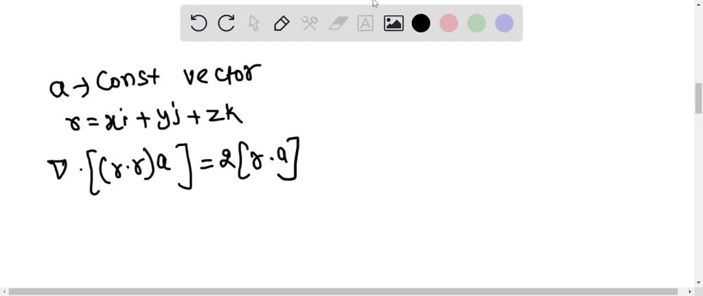 SOLVED:Let r be the radius vector from the origin of coordinates to any ...