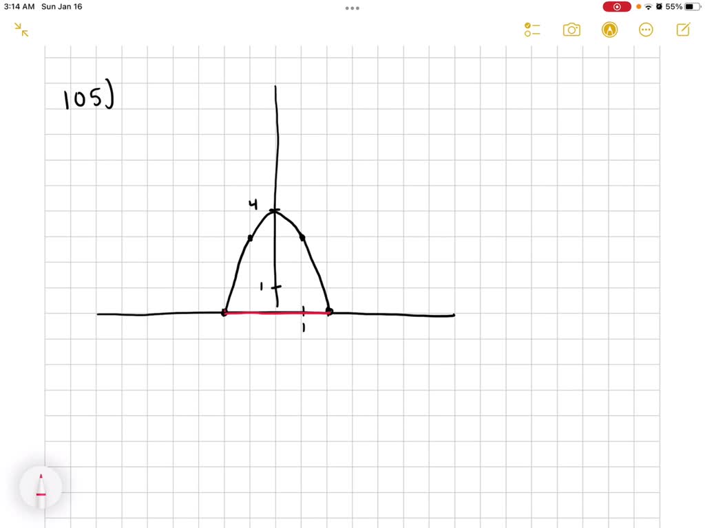 SOLVED:A rectangle is bounded by the x -axis and a parabola defined by y=4-x^2. What are the ...