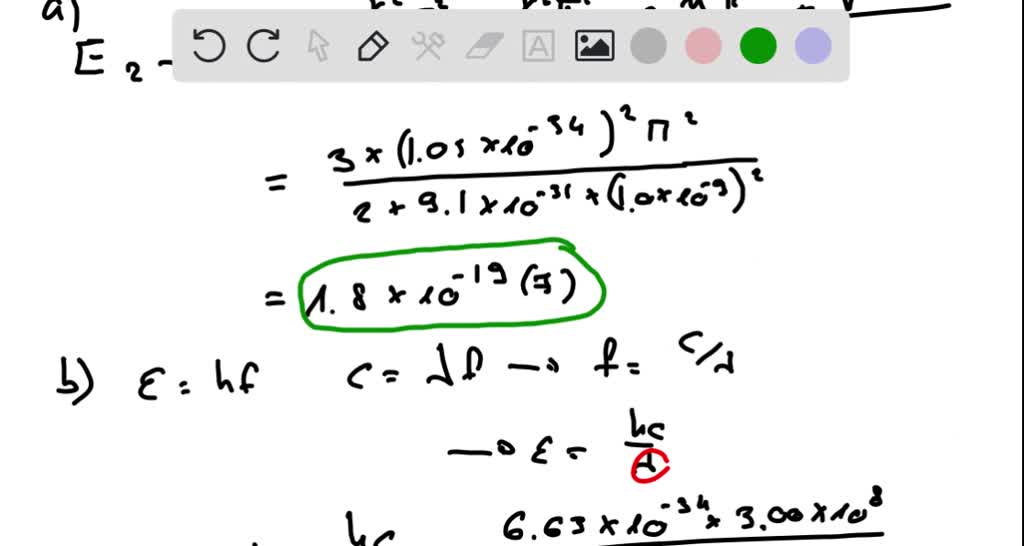 Solved An Electron Is Confined In A One Dimensional Infinite Potential