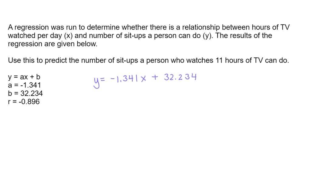 SOLVED: A regression was run to determine whether there is a ...