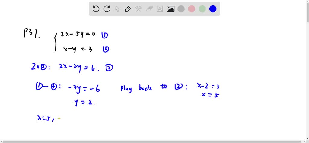 SOLVED:In Exercises 23-26, match the system of linear equations with its graph. State the number ...