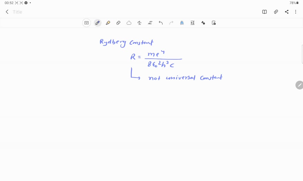 SOLVED:Rydberg is (a) also called Rydberg constant and is the universal ...