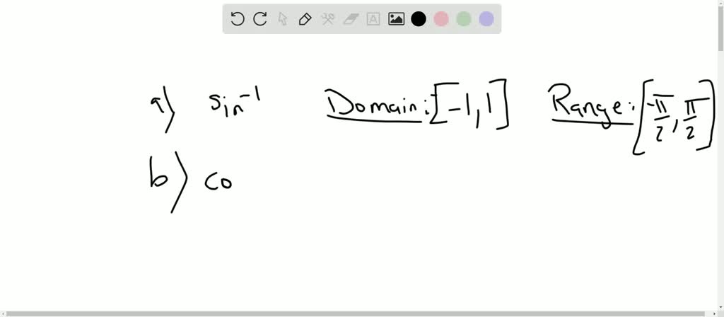 The inverse sine, inverse cosine, and inverse tangent functions have ...